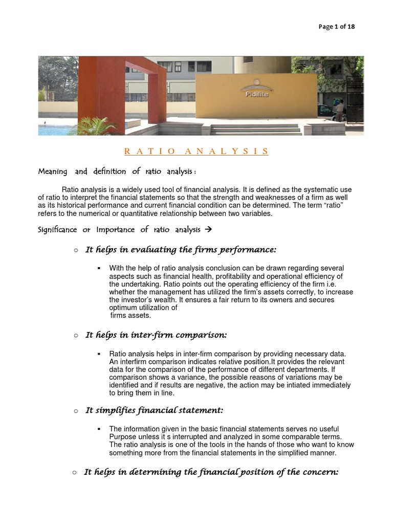 Class 12 Accountancy Project (Specific) Ratio Analysis Pidilite | PDF | Balance Sheet | Equity ...