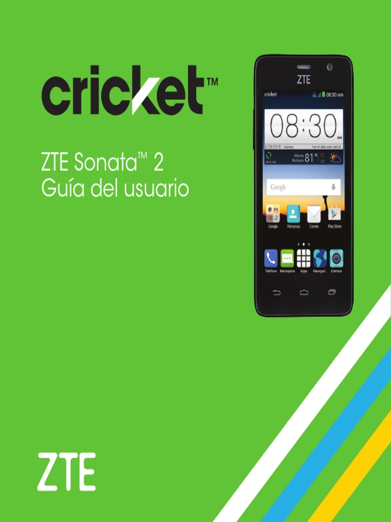 Zte Sonata 2 Guia Del Usuario | PDF | Widget (Gui) | Batería (electricidad)