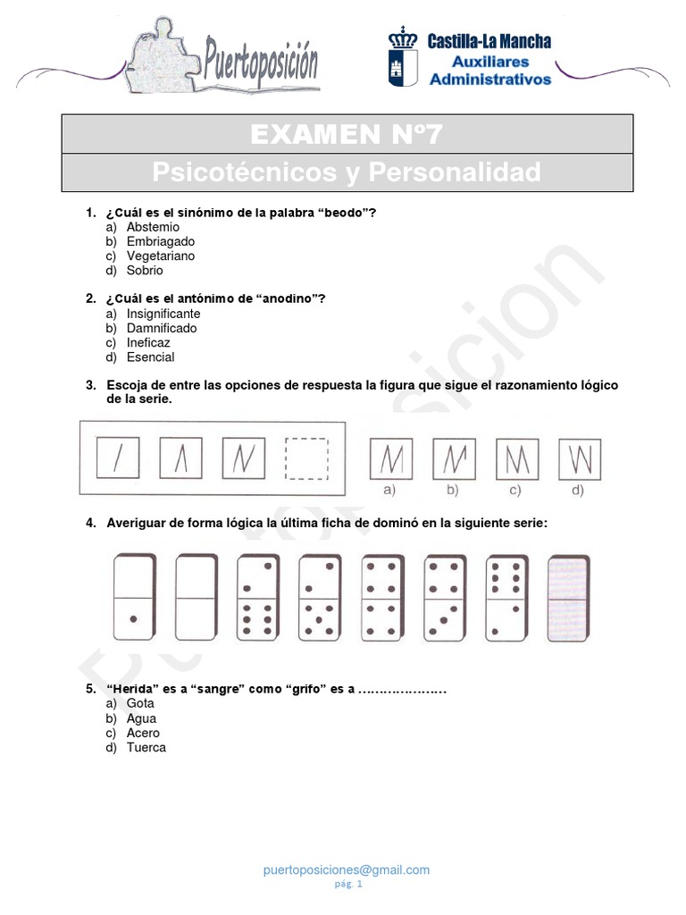 EXAMEN 7 (Respuestas) | PDF | Lógica | Lingüística