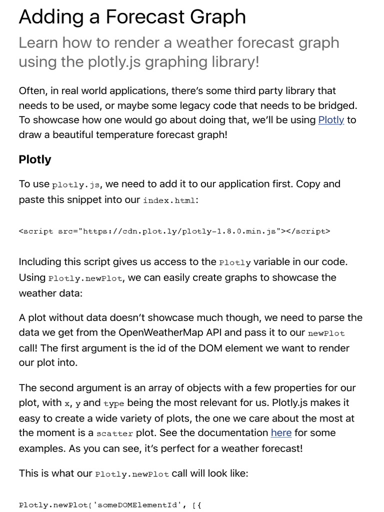 03 Adding A Forecast Graph | PDF | Parameter (Computer Programming ...