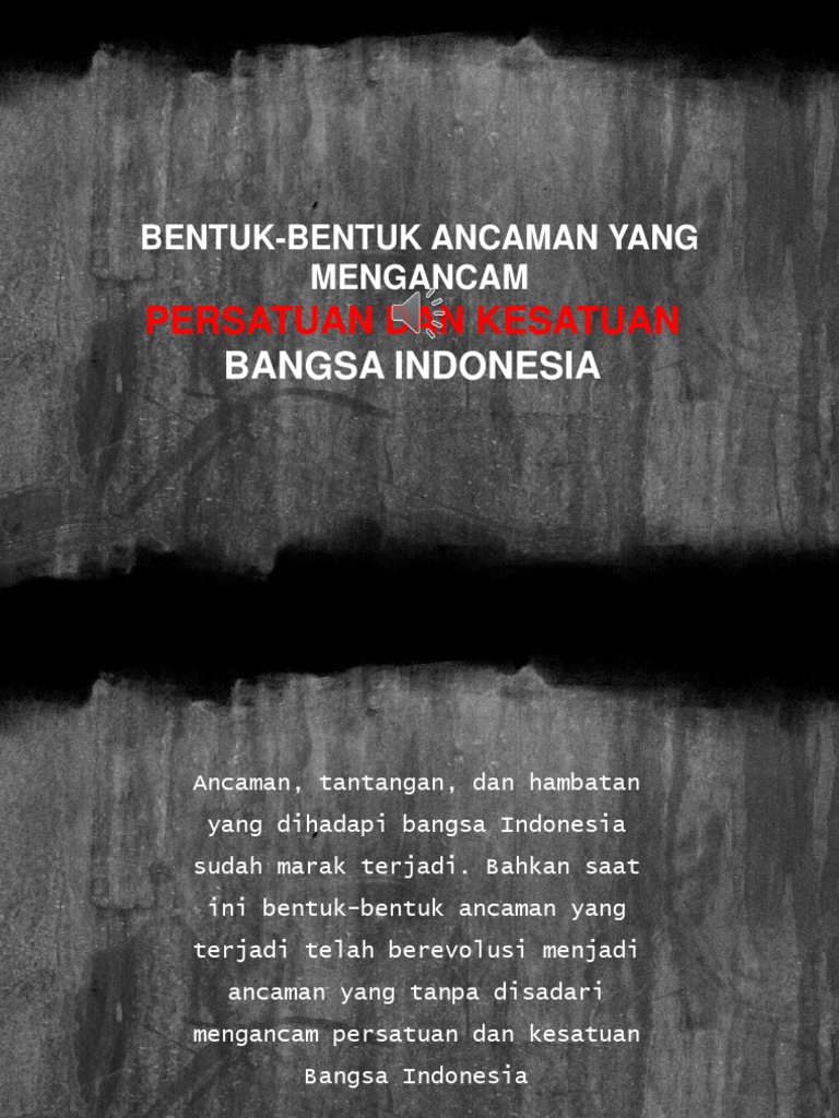 Bentuk Ancaman Terhadap Negara Indonesia | PDF