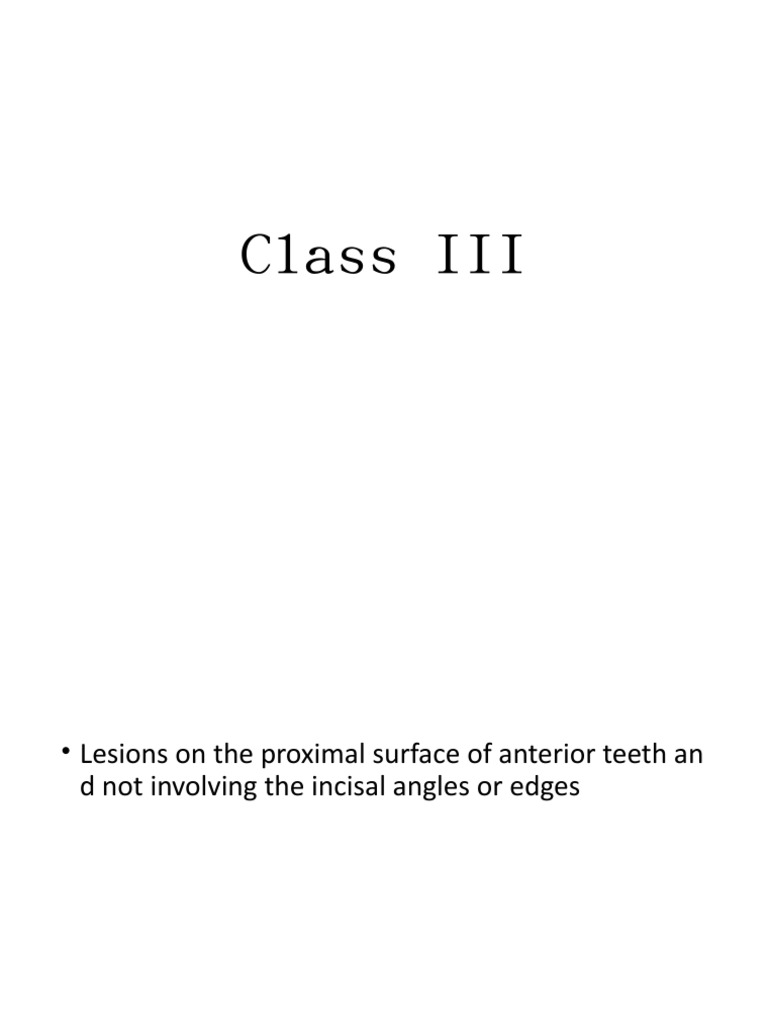 Class III | PDF