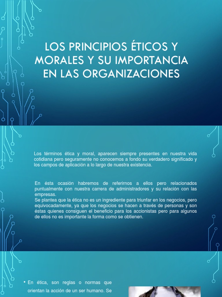 Los Principios Éticos y Morales y Su Importancia | Moralidad | Sociedad ...