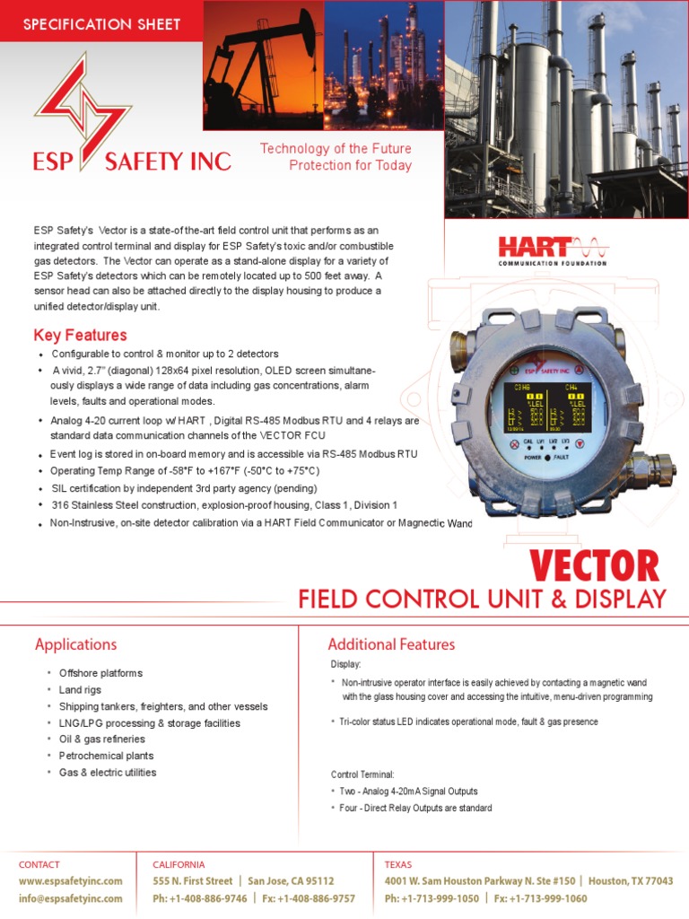 Detector de Gas Vector ESP Safety | PDF | Sensor | Relay