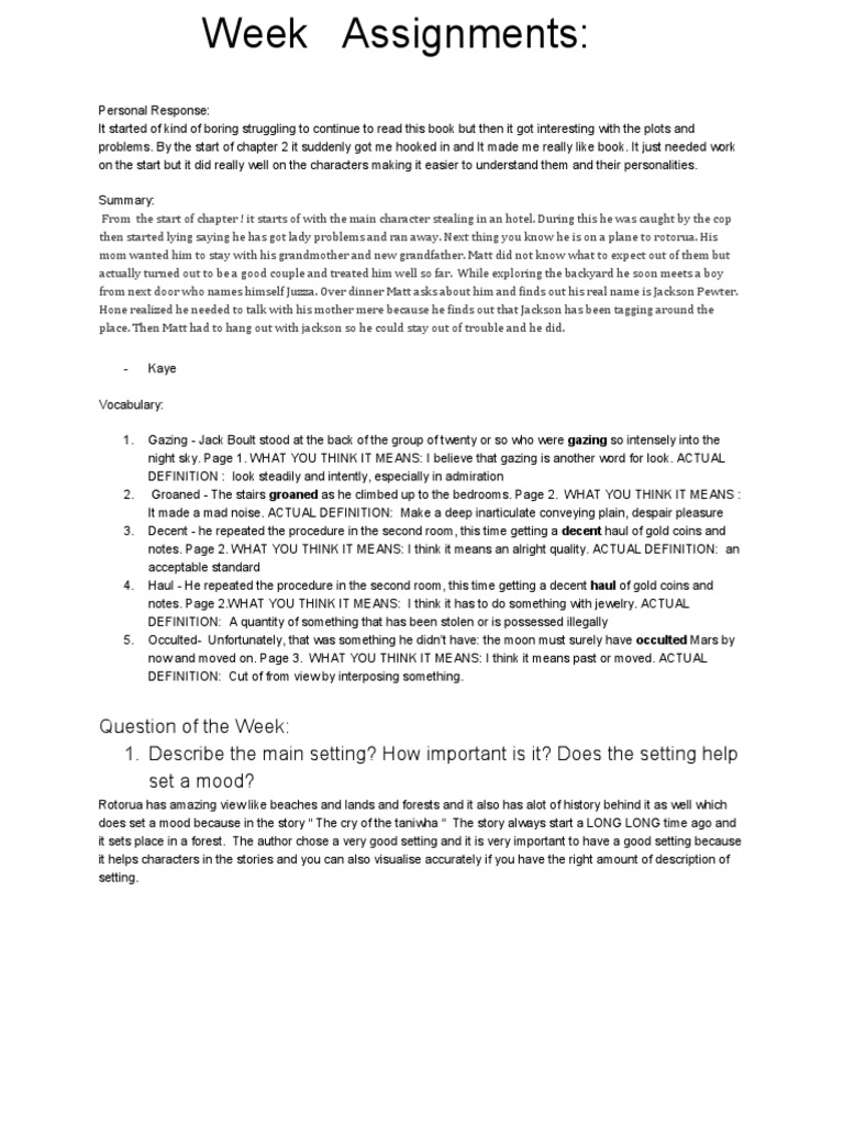 Readingassignments | PDF | Mystery, Thriller & Crime Fiction | General ...