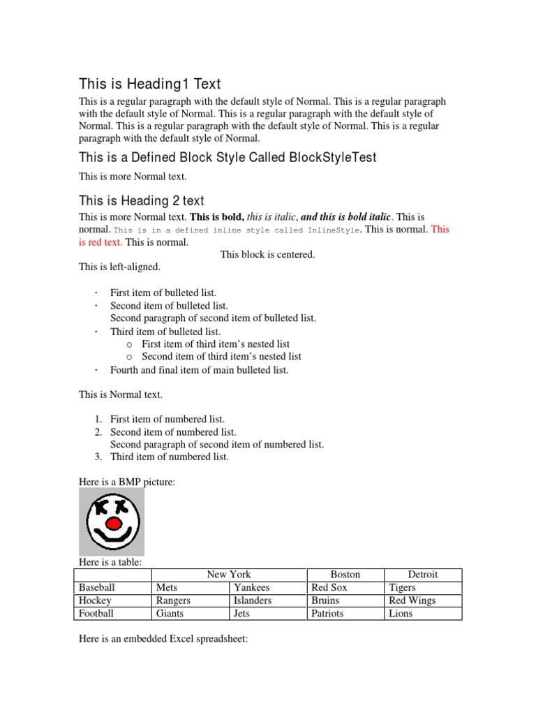 MS Word Universal Template | PDF