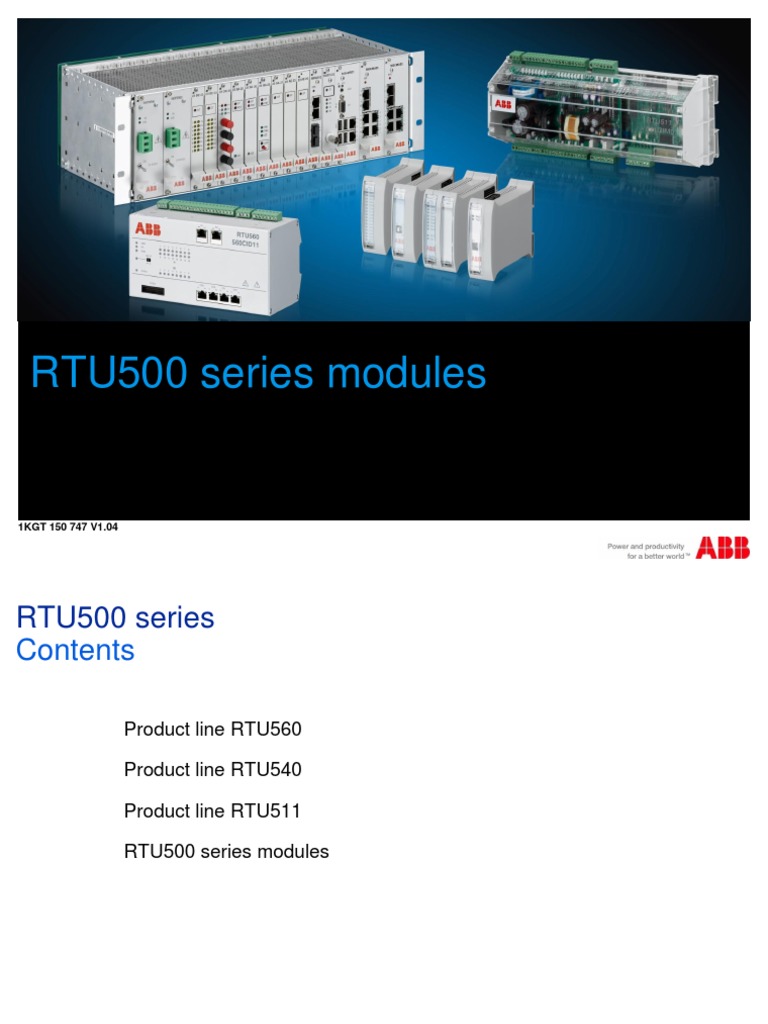 RTU500 Series Modules: 1KGT 150 747 V1.04 | PDF | Power Supply | Direct ...