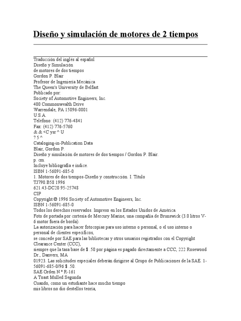 Diseno y Simulacion de Motores de 2 Tiempos Espanol | PDF | Diseño | Olas Diseno y Simulacion de Motores de 2 Tiempos Espanol | PDF | Diseño | Olas