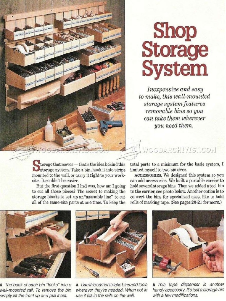Shop Storage System - Woodsmith | PDF