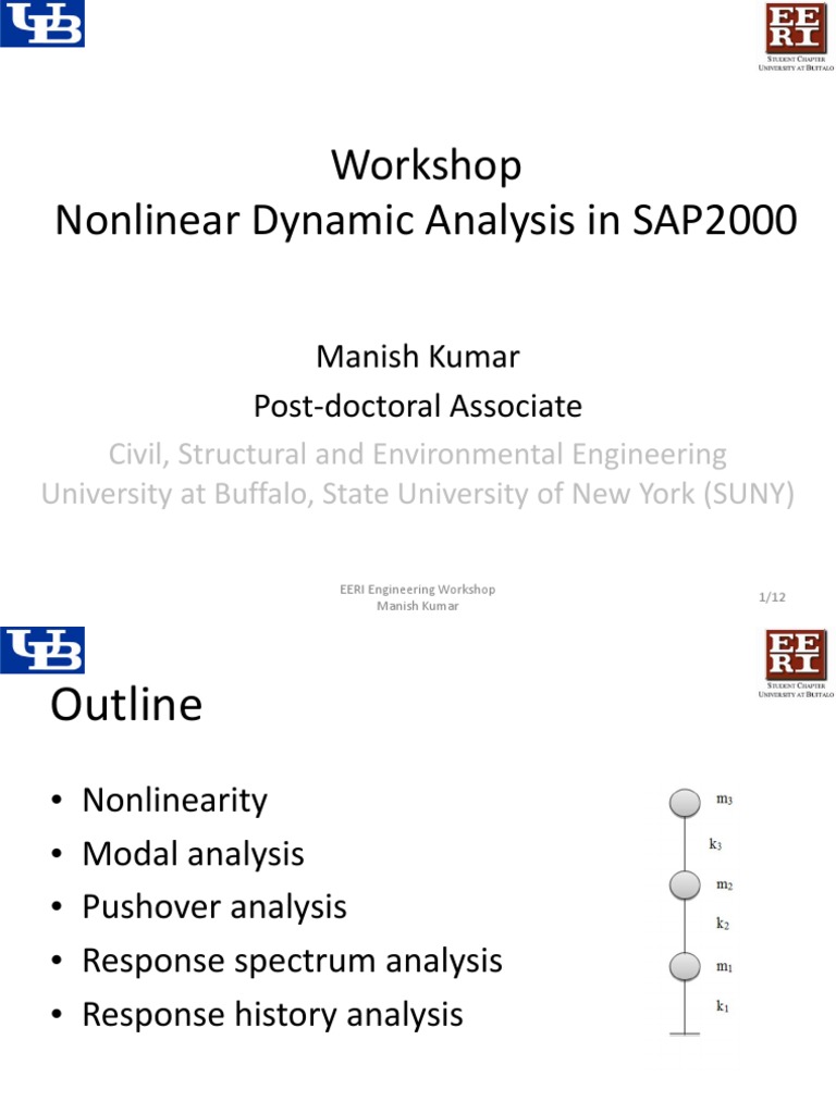 SAP2000 Nonlinear Dynamic Analysis | PDF | Applied Mathematics | Mechanical Engineering