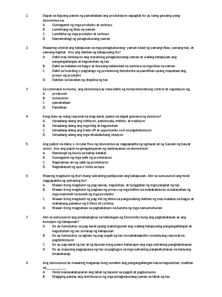 AP 3rd Grading Exam | PDF