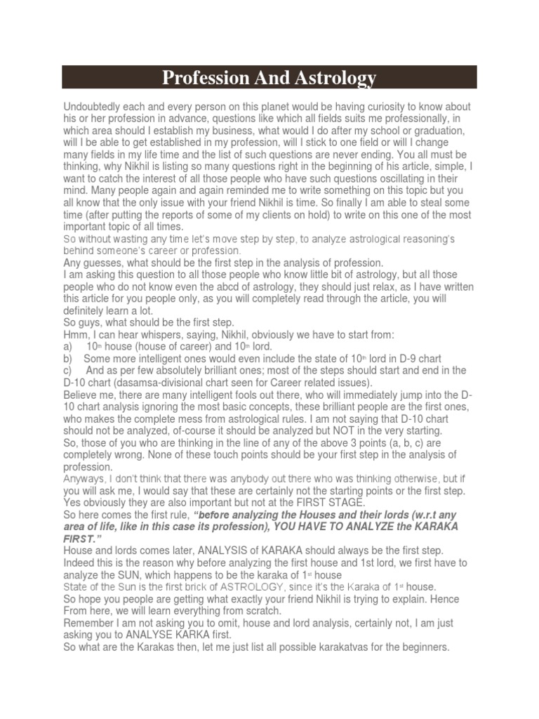 Sun Rules Over | PDF | Planets In Astrology | Science