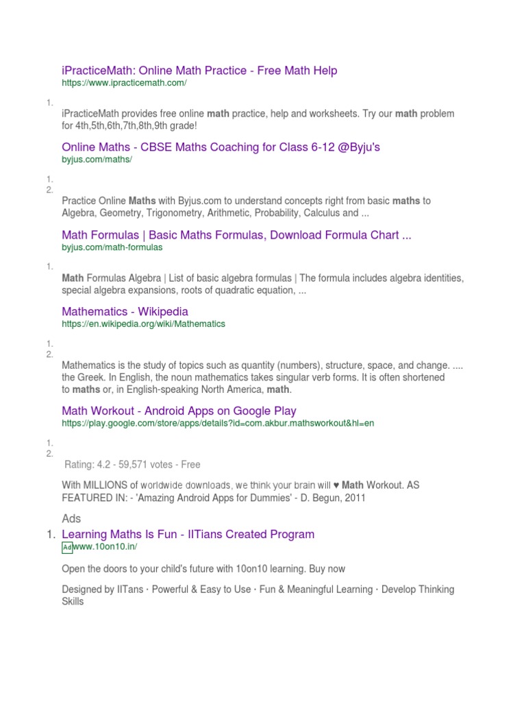 Maths Basics | PDF | Algebra | Teaching Mathematics