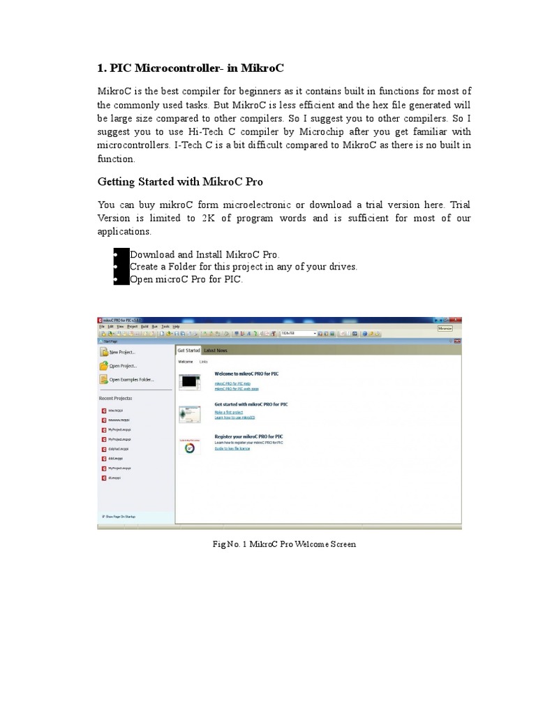 Introduction To Mikroc PRO For PIC12 | PDF | Pic Microcontroller ...