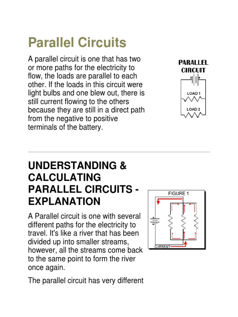 Parallel Circuits | PDF | Series And Parallel Circuits | Electrical ...