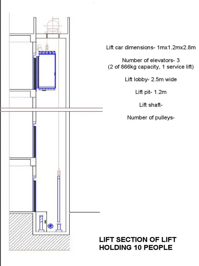 Lift Section of Lift Holding 10 People | PDF