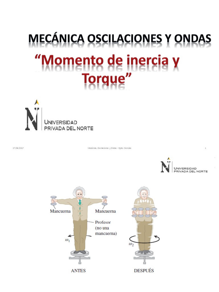 Momento de Inercia y Torque | PDF | Rotación | Fuerza