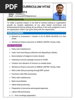 Chartered Accountant (CA) Articleship Resume Sample | PDF | Cognition ...