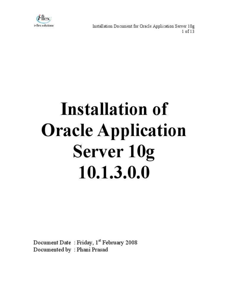 Installation of Oracle Application Server 10g PDF | PDF | Installation (Computer Programs ...