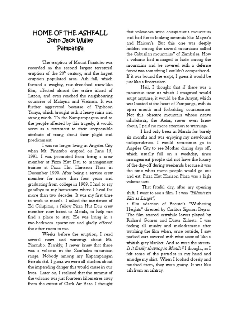 Home of the Ashfall | Volcanic Eruption | Disaster And Accident