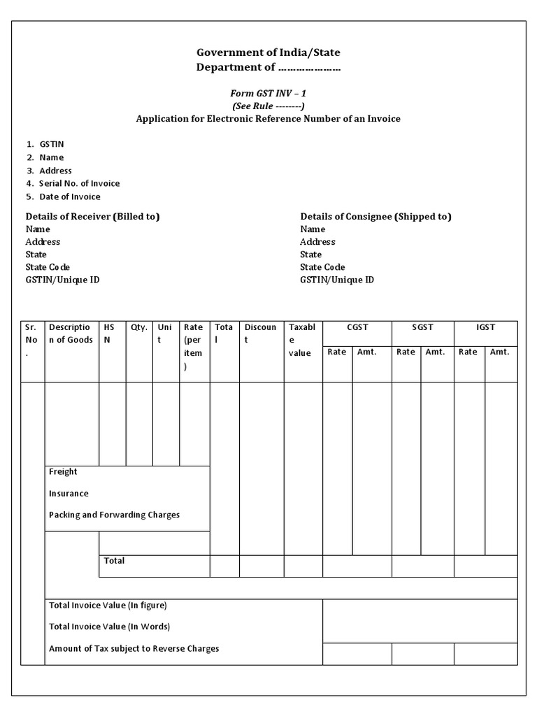 GST Invoice, Download GST Tax Invoice | Invoice | Taxation