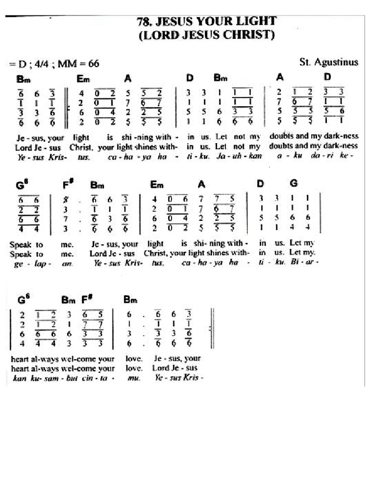 Jesus Your Light | PDF