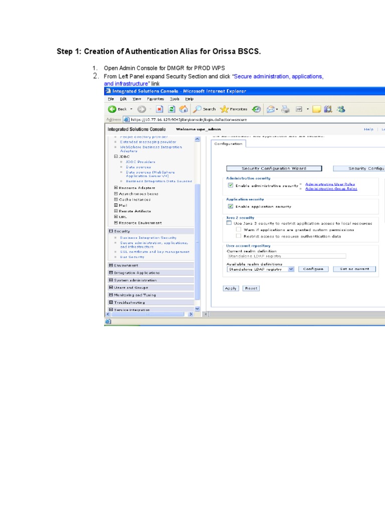 BSCS DataSourceConfig For Orissa On WPS | PDF