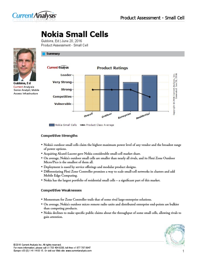 Current Analysis Nokia Small Cells Article en | PDF | High Speed Packet Access | Lte ...