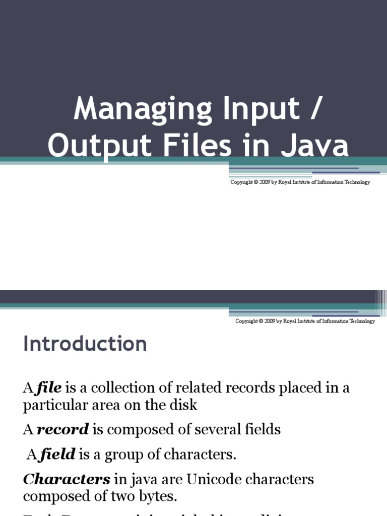 Input Output Files | PDF | Class (Computer Programming) | Input/Output