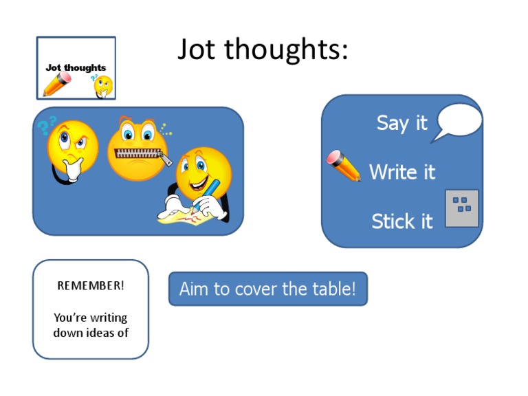 Jot Thoughts | PDF | Home & Garden