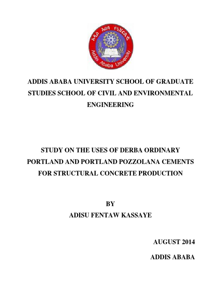 Adisu Fentaw | PDF | Cement | Mortar (Masonry)