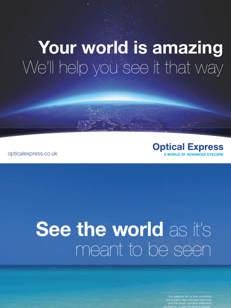 Optical Express Brochure | PDF | Eye | Surgery