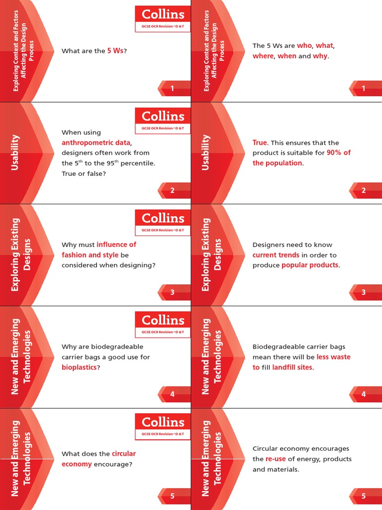 Gcse Ocr DT Flashcards | PDF | Machining | Industries