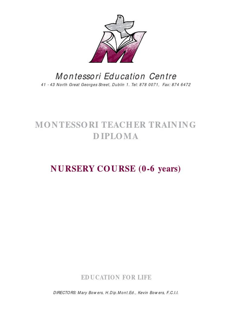 Montessori Manual | PDF | Gene | Montessori Education
