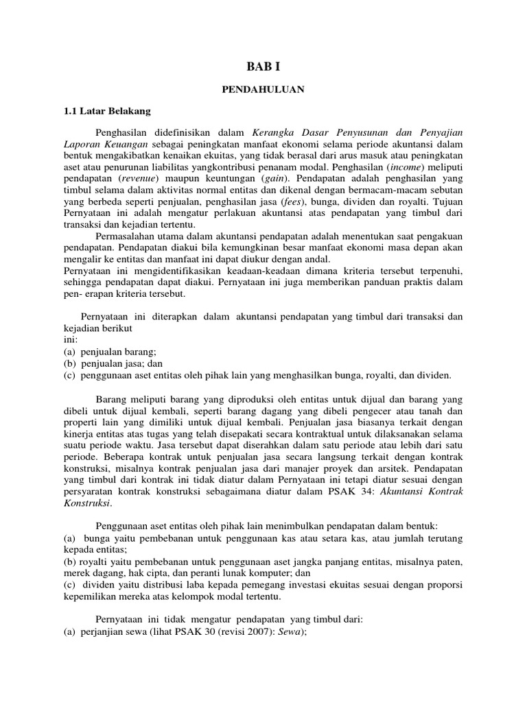 Psak 23 | PDF | Pengelolaan Keuangan & Uang