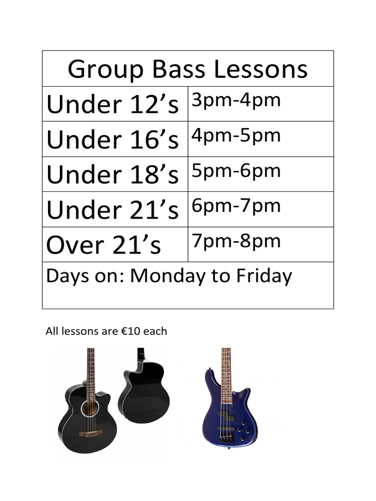 Group Bass Lessons | PDF