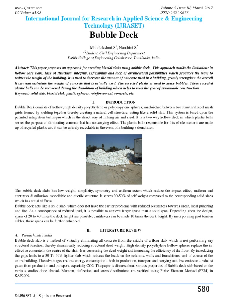 Bubble Deck Slab Design | PDF | Structural Engineering | Concrete