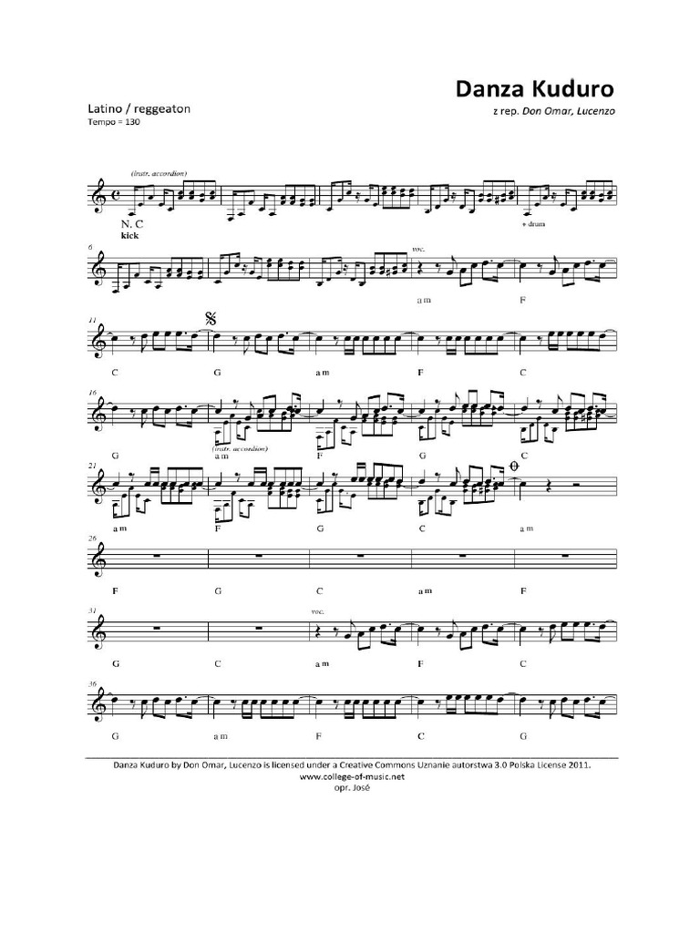 Danza Kuduro PDF | PDF
