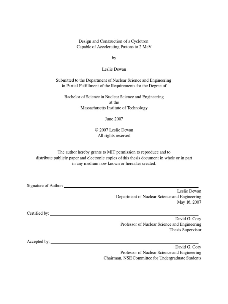 Cyclotron Design | PDF | Particle Accelerator | Inductor