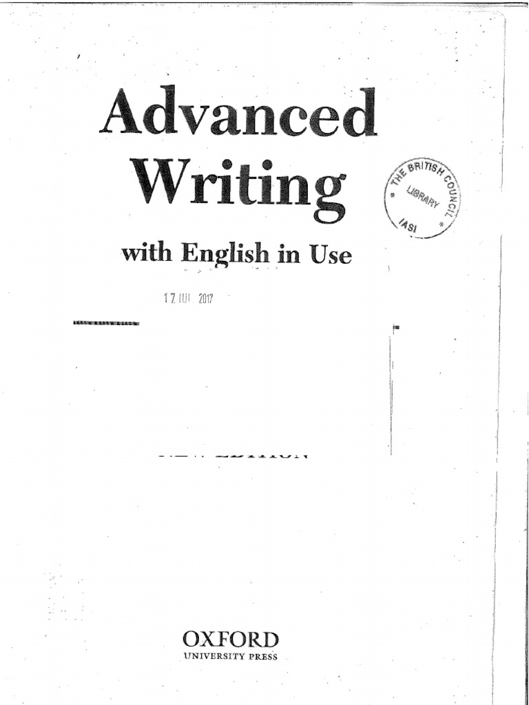 Advanced Writing | PDF