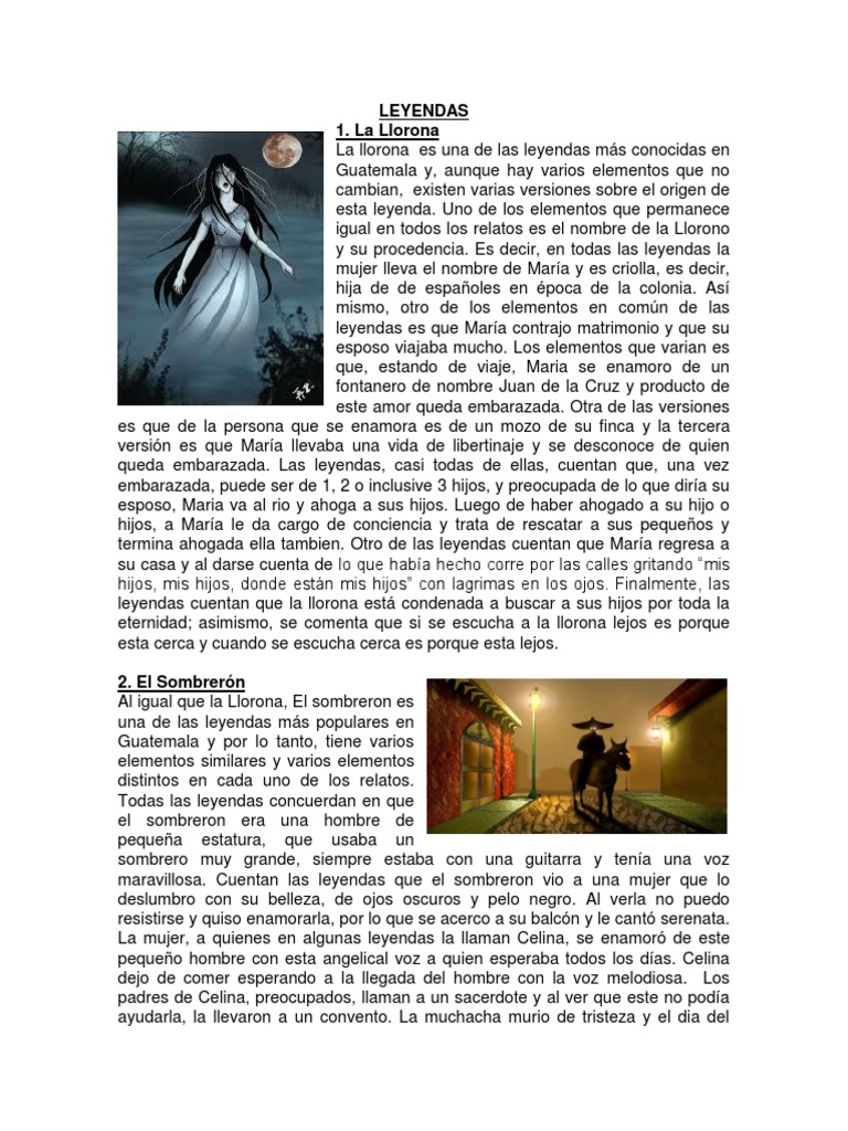 Tarea Hoja y Libro LEYENDAS 1.50 Por Hoja | PDF | Novela negra ...