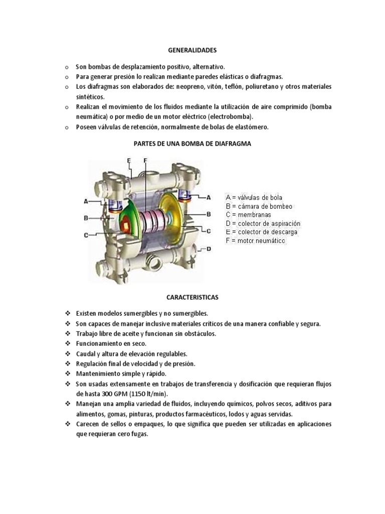 Bomba De Diafragma Como Funciona