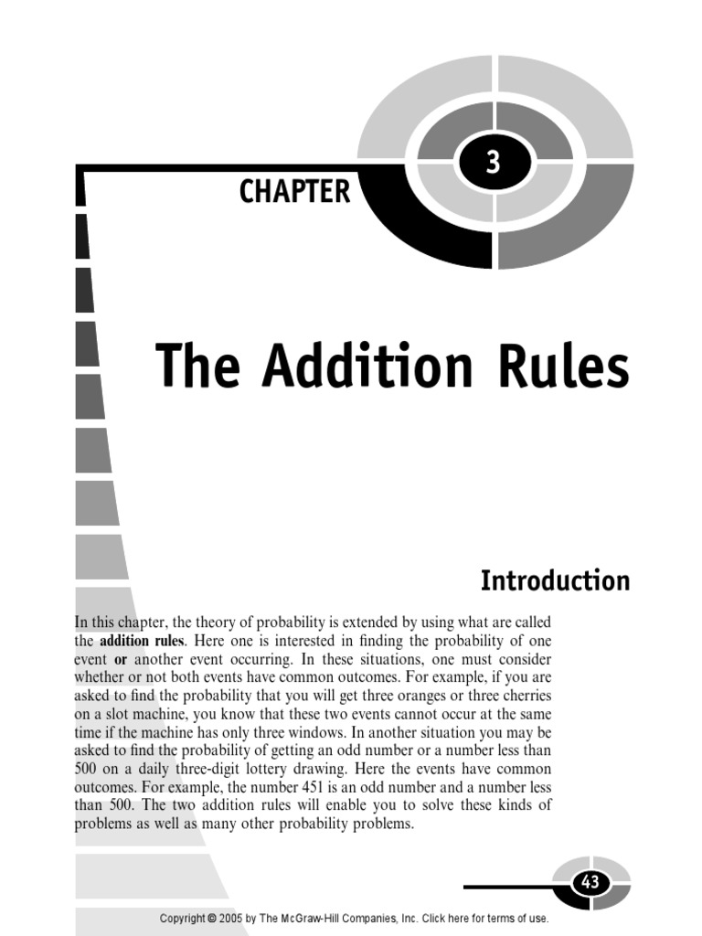 Addition Rules | PDF | Probability | Teaching Mathematics