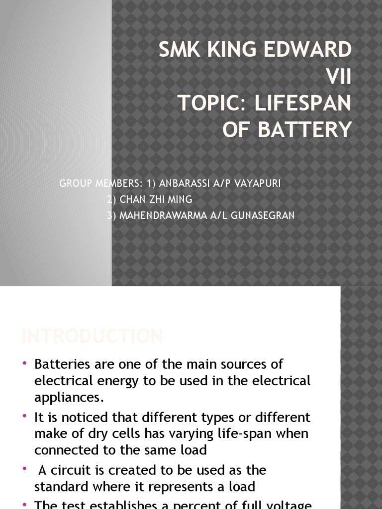 Lifespan Comparison of Battery Brands | PDF | Voltage | Battery ...