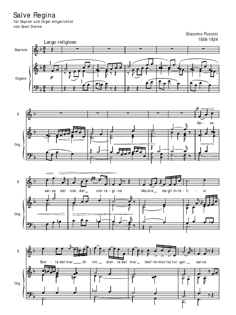 Salve - Regina Puccini PDF | PDF