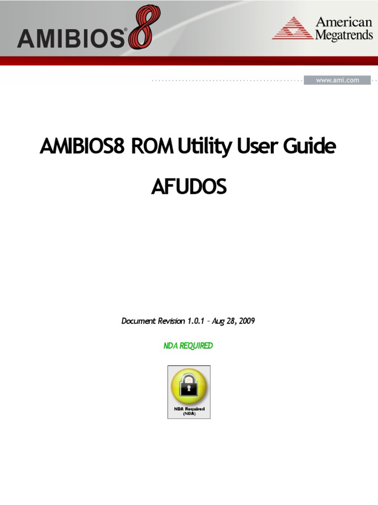 AFUDOS | Download Free PDF | Bios | Booting