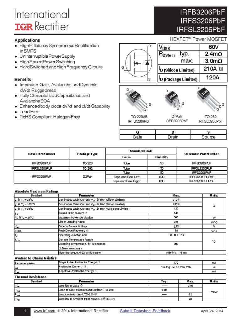 IRFB3206 Mosfet 30A Solar Charge Controller | PDF | Field Effect ...