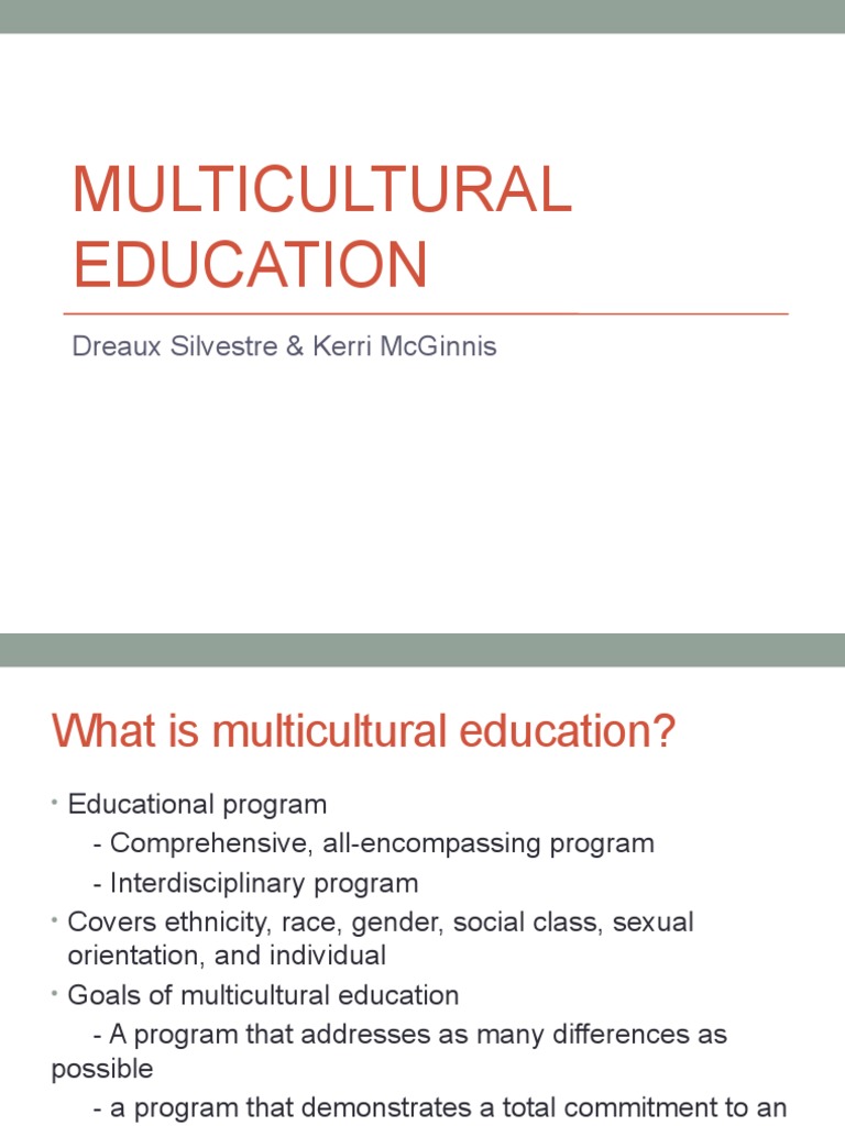 Multicultural Education | PDF | Multiculturalism | Psychology