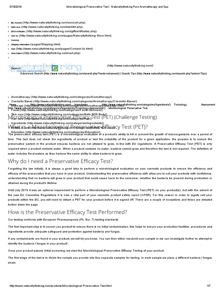 Microbiological Preservative Test - Naturallythinking Pure Aromatherapy ...
