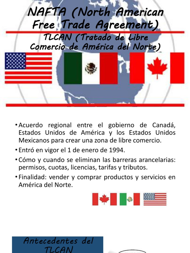 NAFTA (North American Free Trade Agreement) | PDF | Tratado de Libre Comercio Norteamericano ...